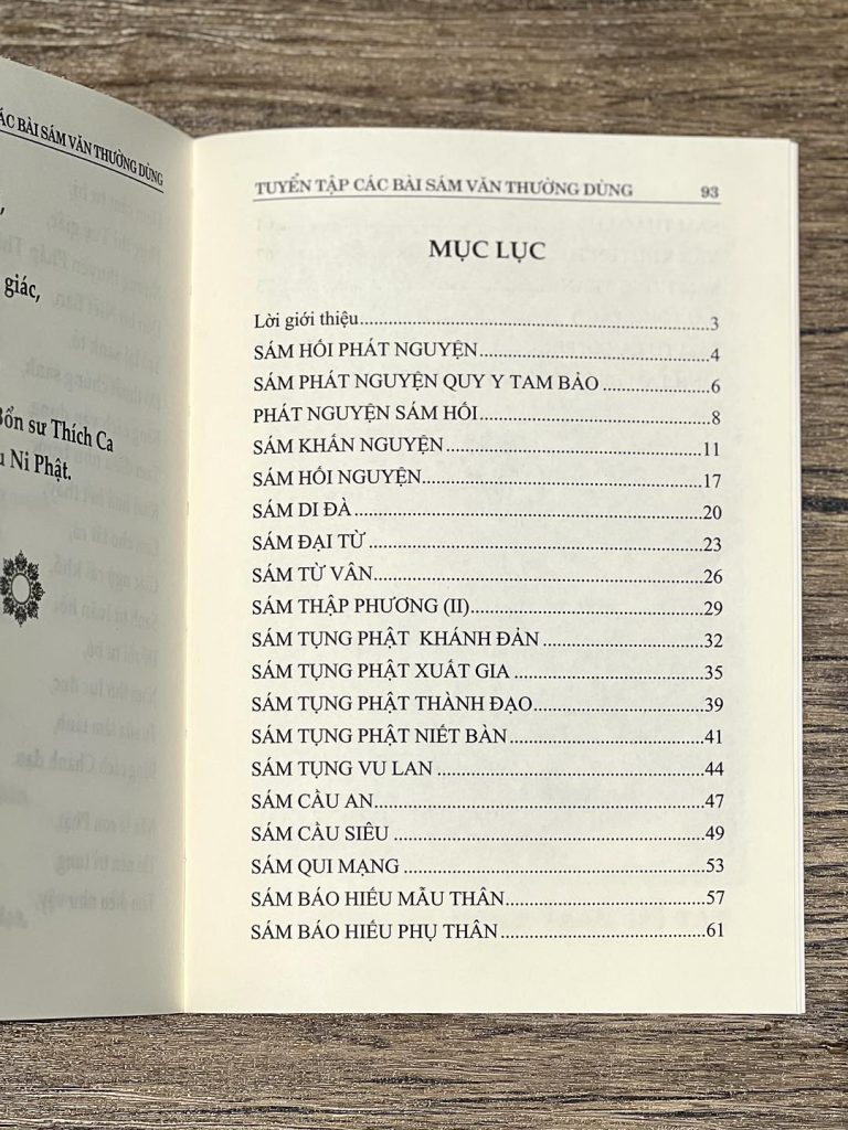 Tuyển Tập Các Bài Sám Văn Thường Dùng, Khổ Lớn A5 - THANH DUY